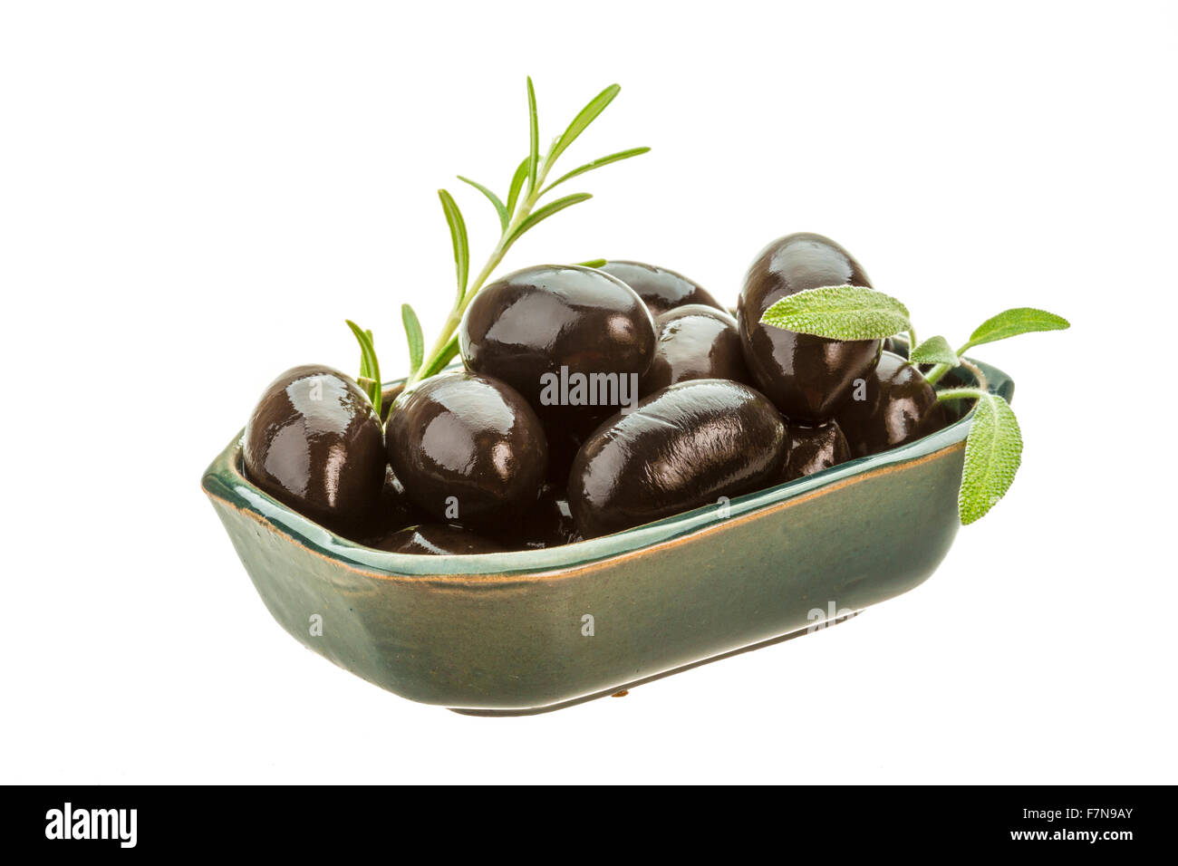 Black gigant olives with leaf Stock Photo - Alamy