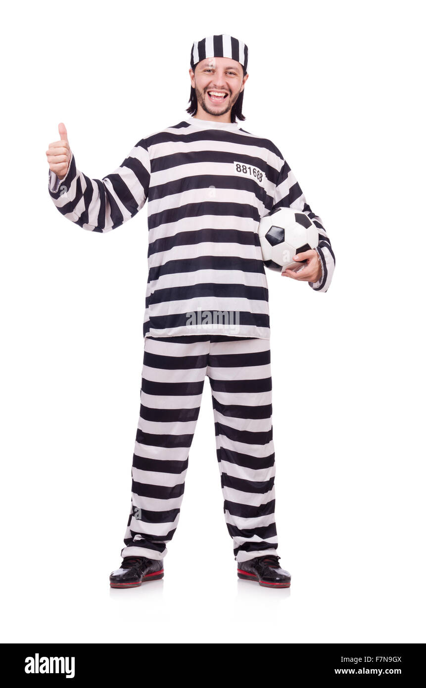 Prison inmate isolated on the white background Stock Photo - Alamy