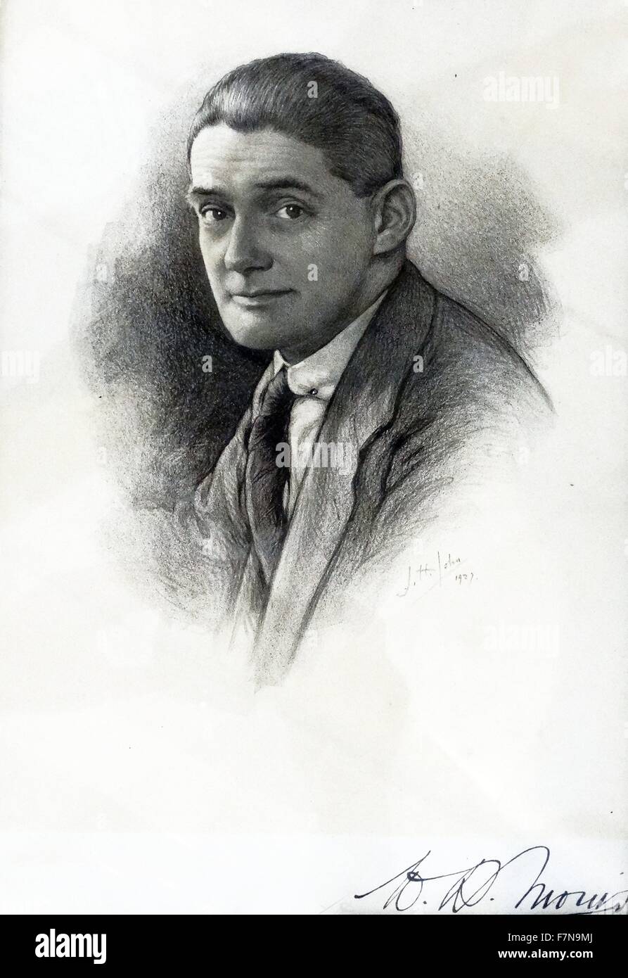 Pencil sketch of William Morrison, 1st Viscount Dunrossil (1893-1961 ...