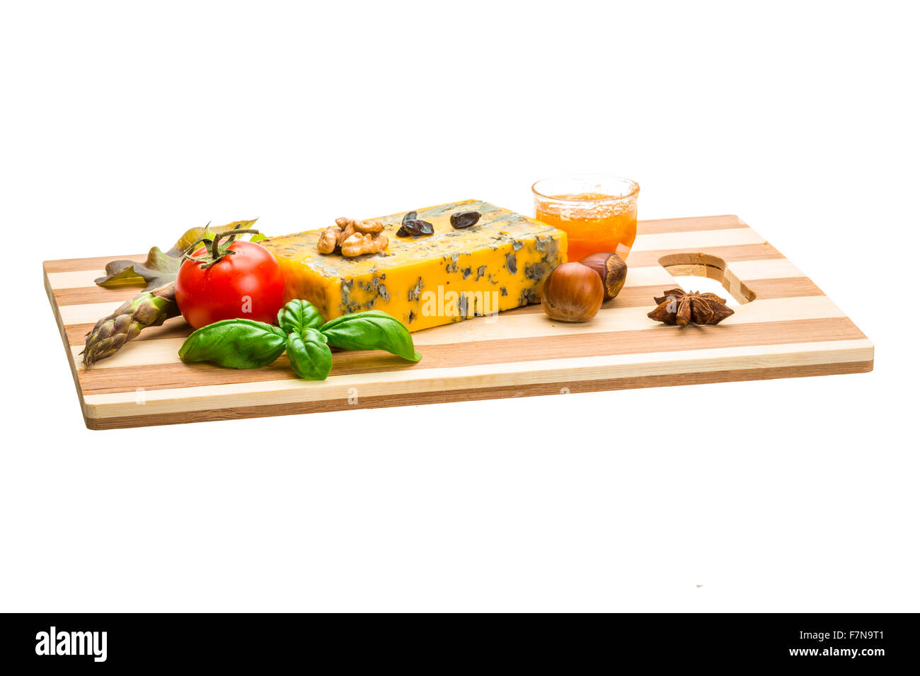 Gold cheese with mould Stock Photo - Alamy