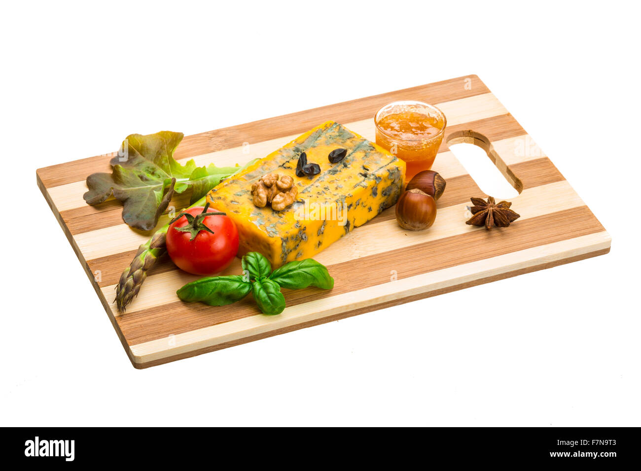 Gold cheese with mould Stock Photo - Alamy