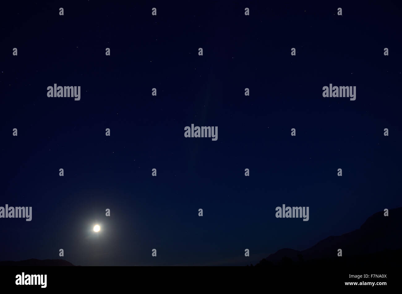 dark blue autumn night sky and stars Stock Photo - Alamy
