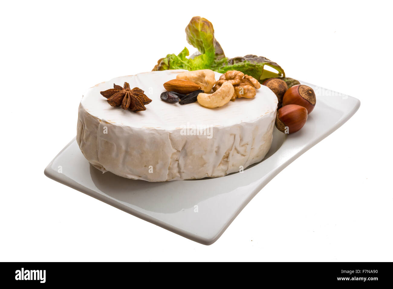 Fresh soft brie cheese Stock Photo - Alamy