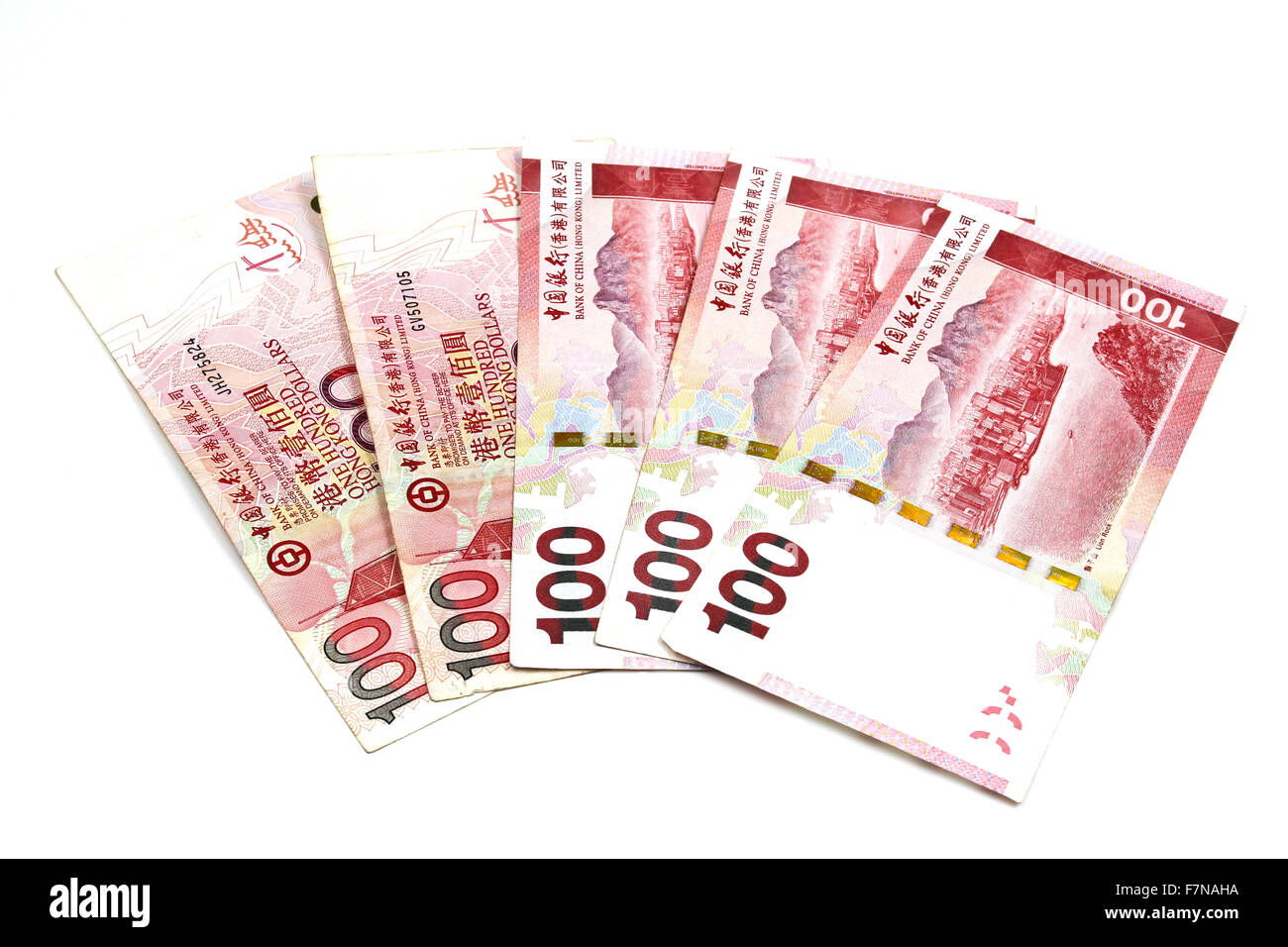 100 Hong Kong dollar bank note. Hong Kong dollar is the national ...