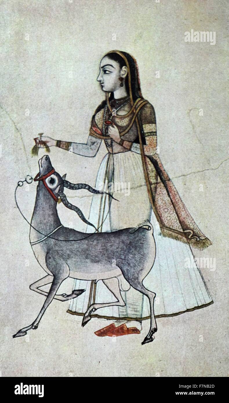 Antelope india woman hi-res stock photography and images - Alamy