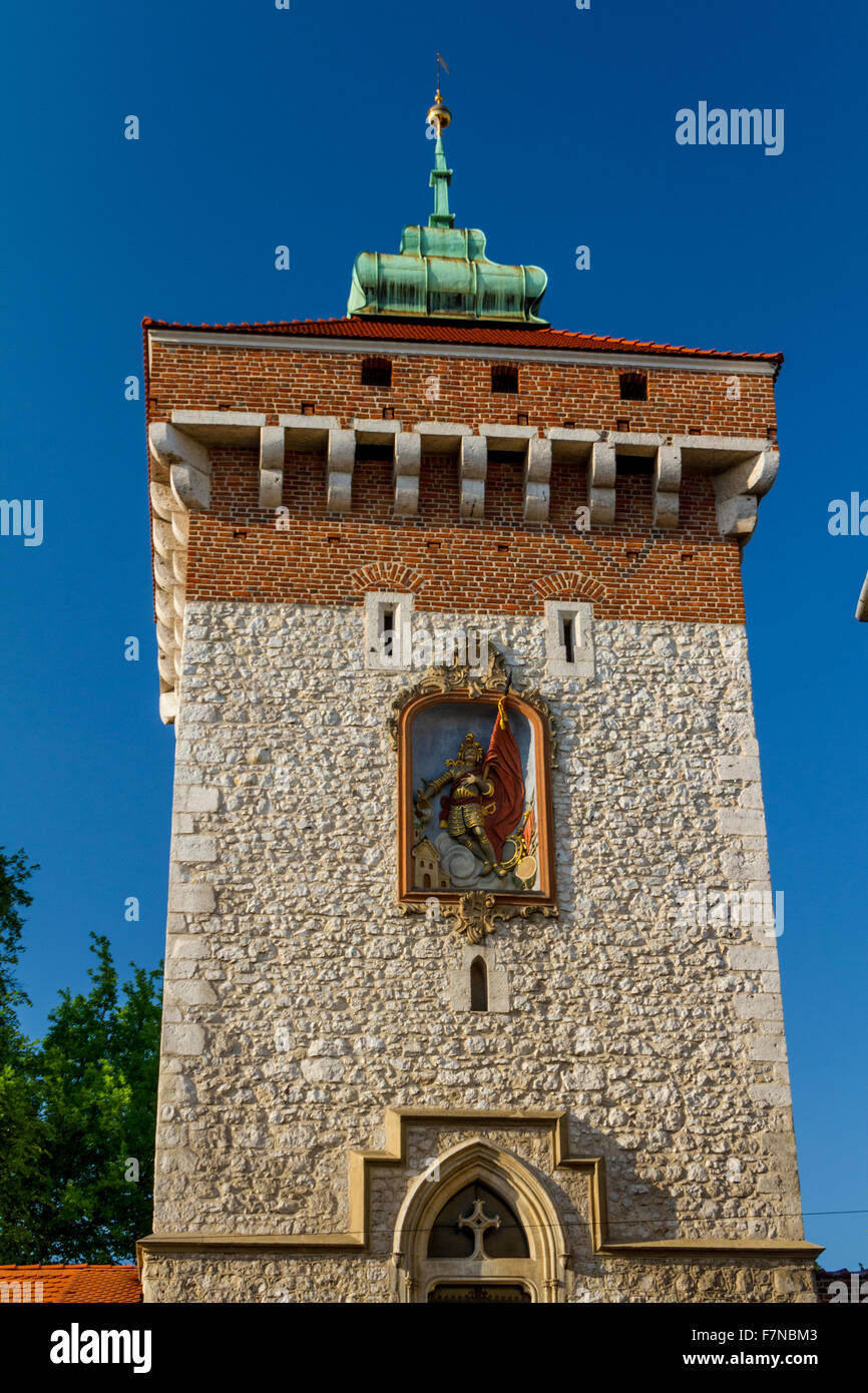 Florianska gate in Krakow Stock Photo - Alamy