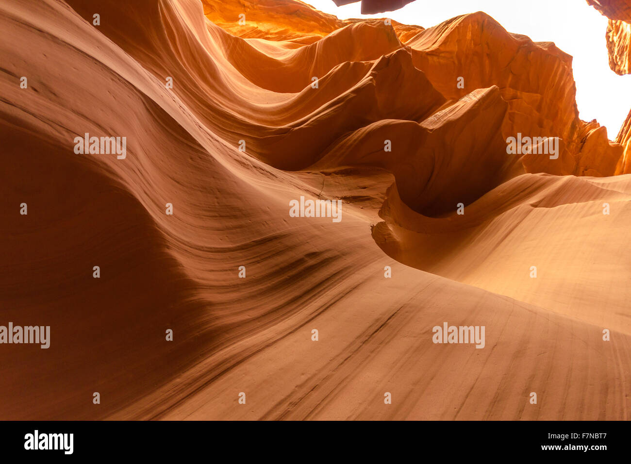 Inside colorful lower antelope canyon, USA Stock Photo - Alamy