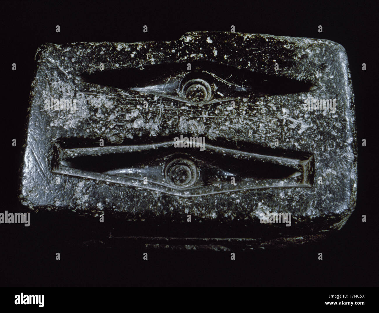 Italy. Sardinia. Nuragic civilization. Matrix used in the fusion of an ...