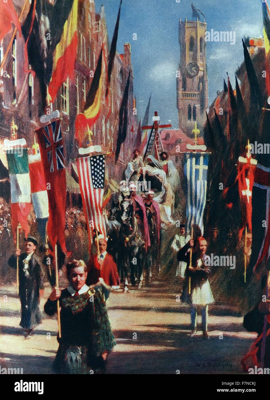 The March Past of the Nations. Each Spring 30,000-34,000 spectators ...