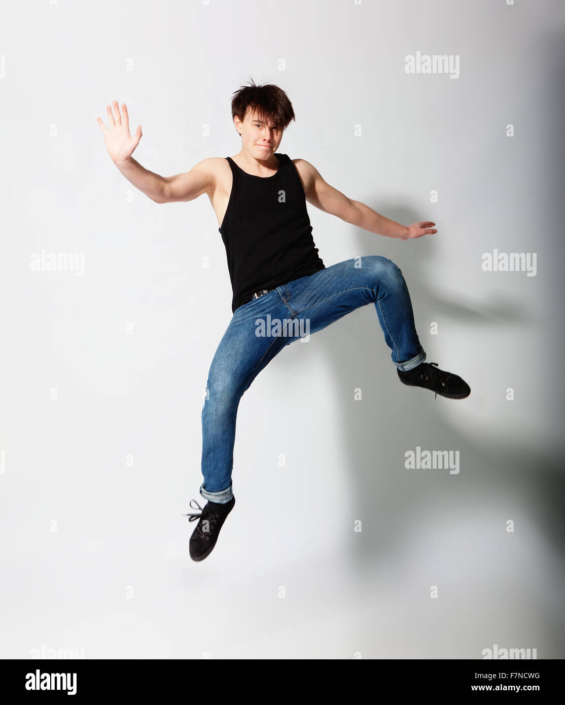 Dancer in studio Stock Photo - Alamy