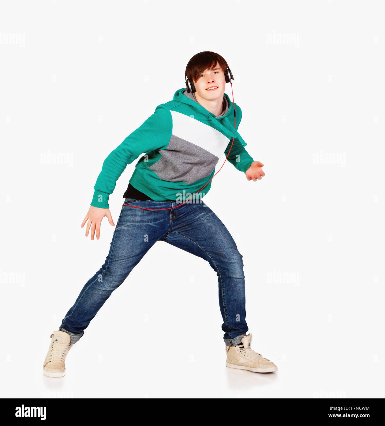Dancing man in studio Stock Photo - Alamy