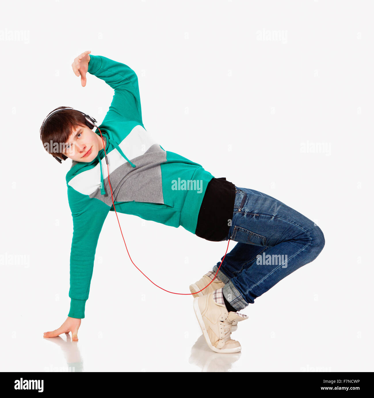 Dancing man in studio Stock Photo - Alamy