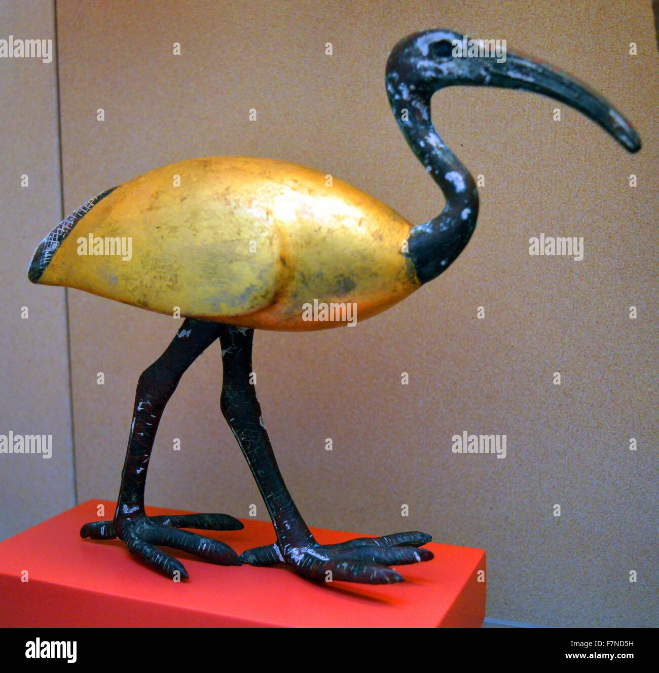 Gold leaf and bronze Ibis. Dated 1000 B.C Stock Photo - Alamy
