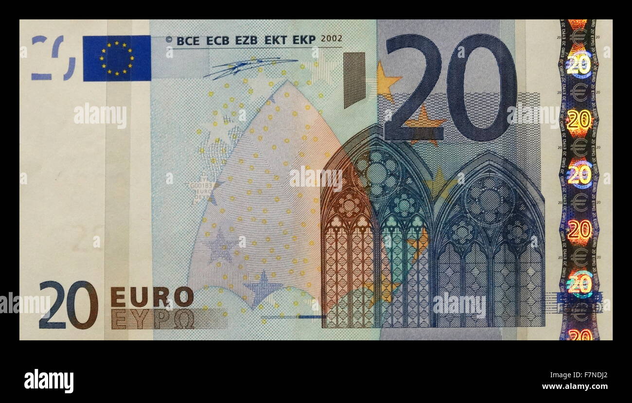 Twenty Euro Banknote, Europe, 2002 Stock Photo - Alamy