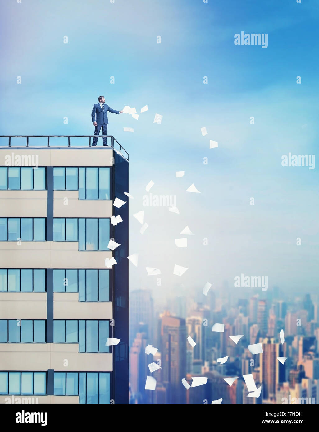 Documents throw success business hi-res stock photography and images ...