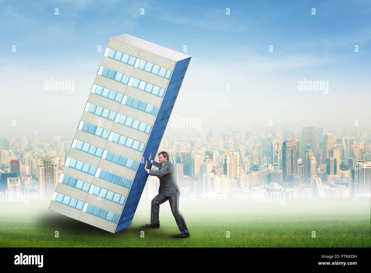 Constructing a skyscraper Stock Photo - Alamy