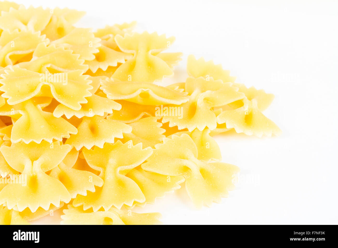Farfalle pasta, isolated Stock Photo - Alamy