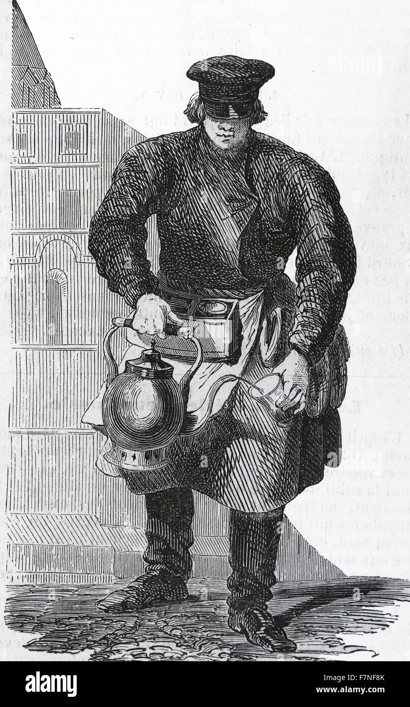A street merchant in Moscow, Russia 1860 Stock Photo - Alamy