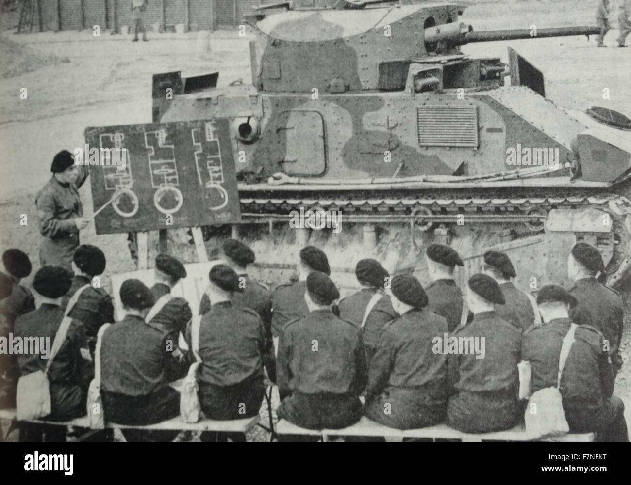 Tank training in England during World War Two 1940. The tank which made ...