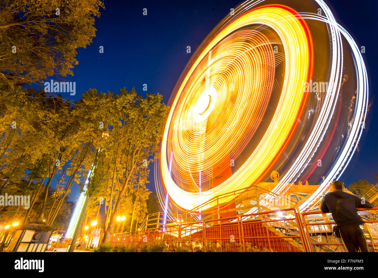 Fast big wheel Stock Photo - Alamy