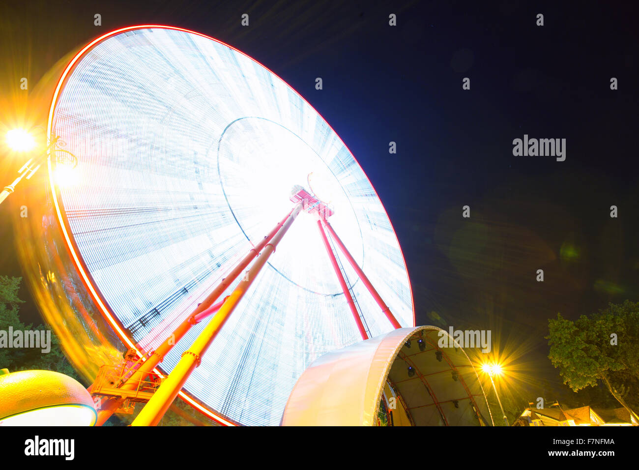 Fast big wheel Stock Photo - Alamy