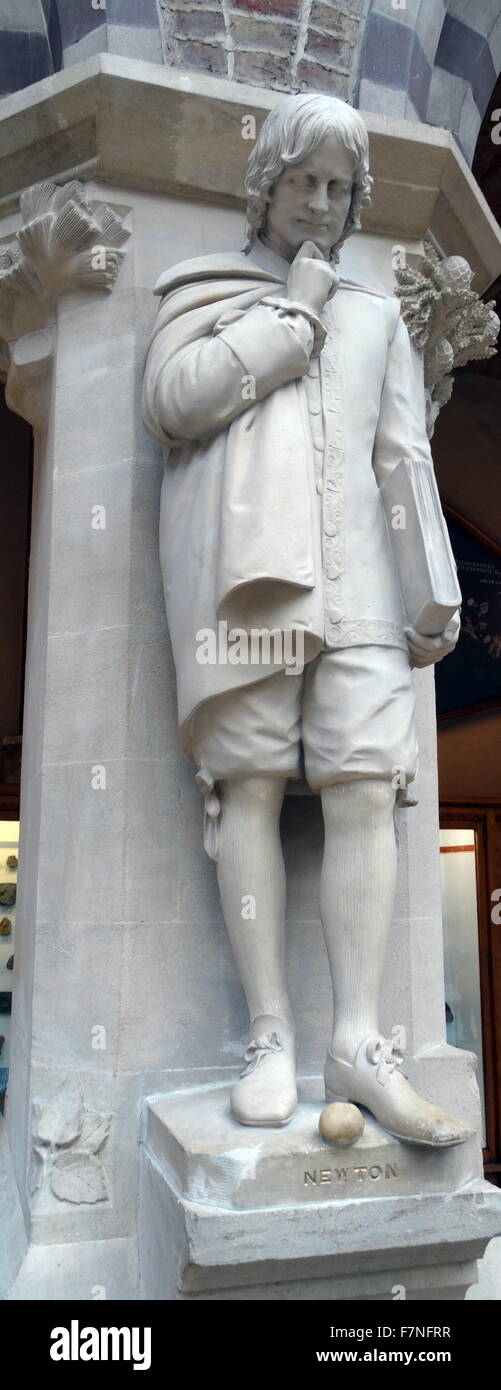 Statue of Isaac Newton (1643-1727) English physicist and mathematician ...
