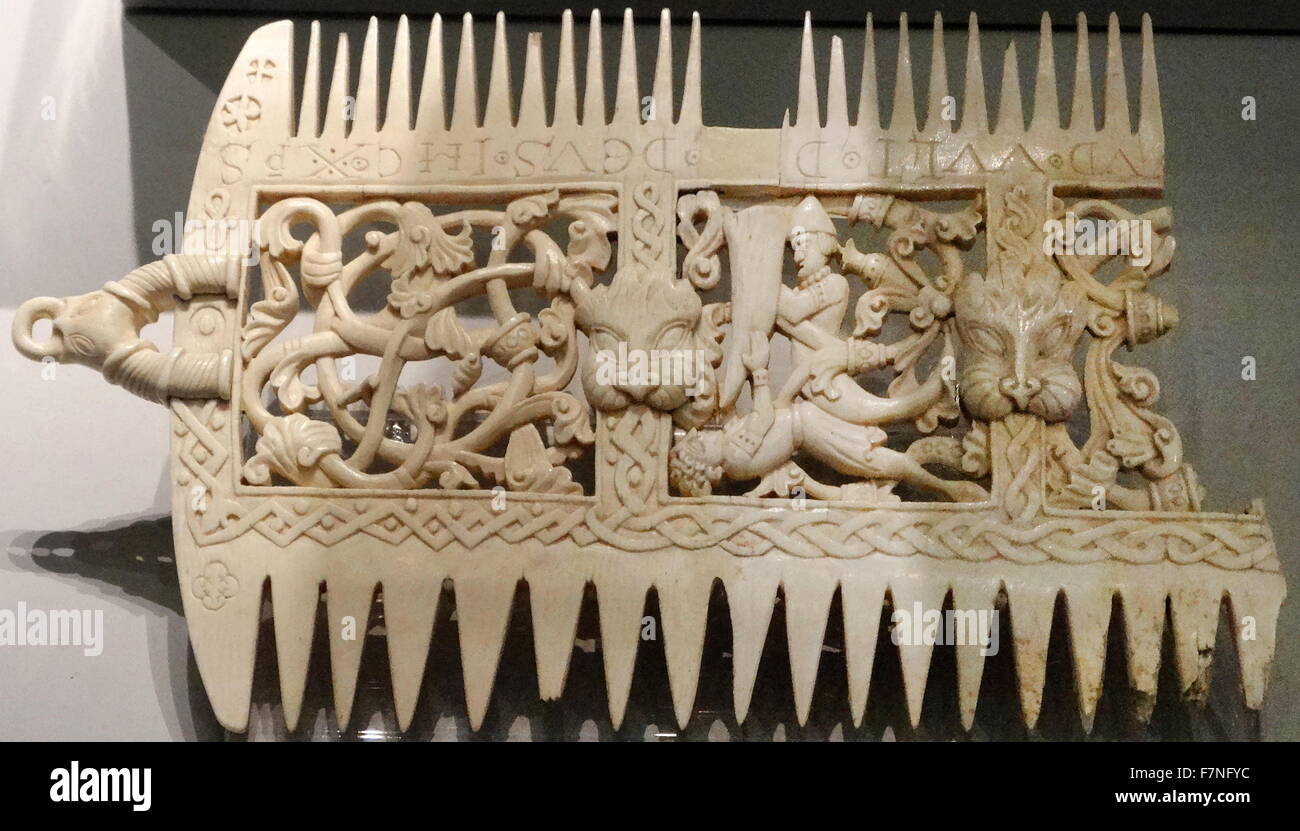 English or Welsh medieval Comb used for the grooming of the priest ...