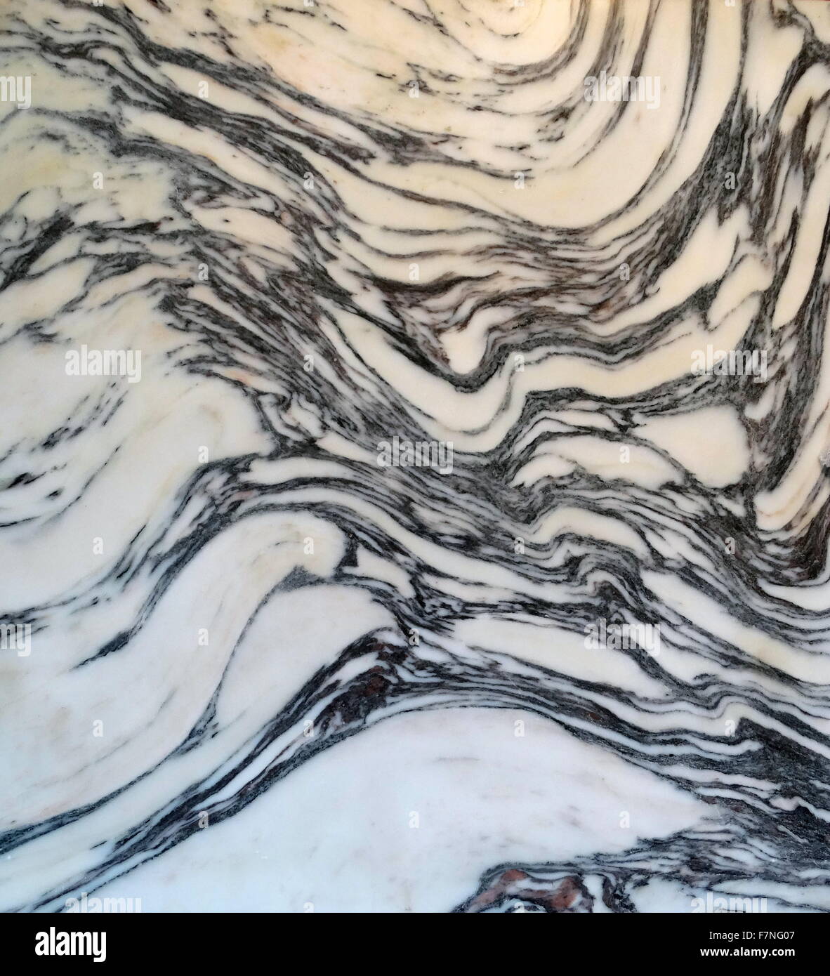 Sample of marble, a product of the metamorphism of limestone. Greece ...