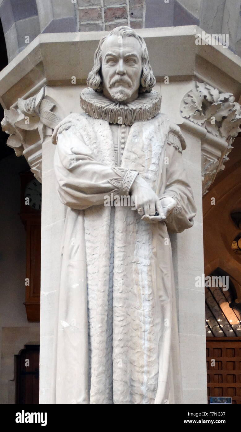 Statue of Roger Bacon (1214-1294) English philosopher and Franciscan ...