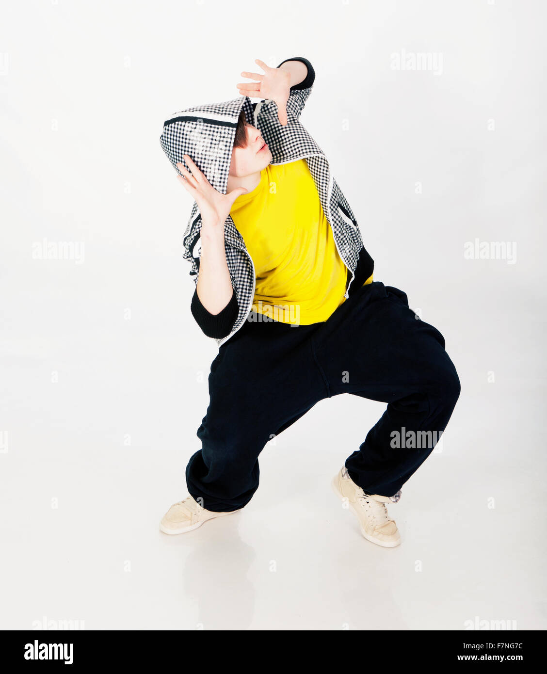 Dancing man in studio Stock Photo - Alamy