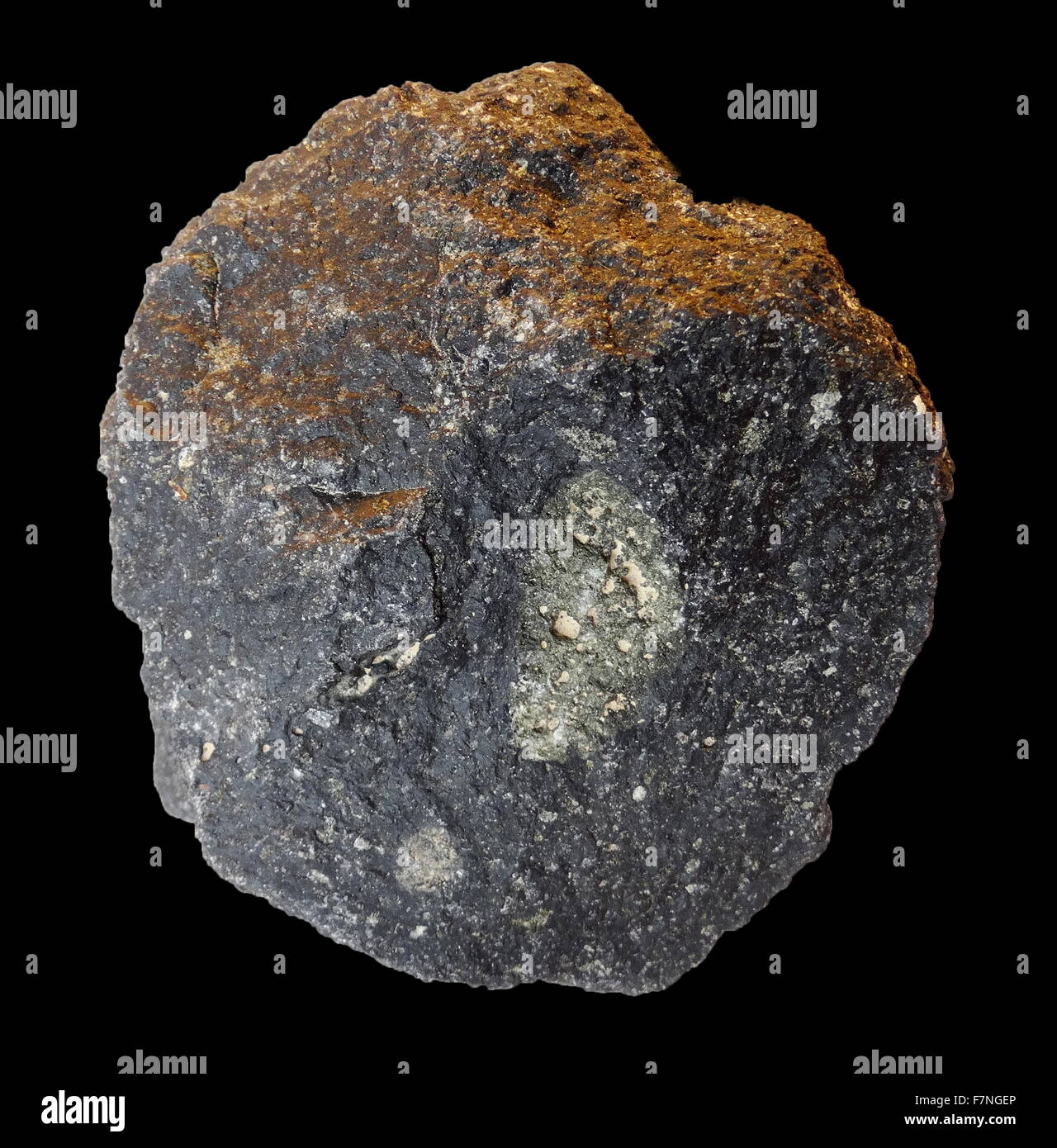 Volcanic rock is formed from magma erupted from a volcano Stock Photo ...