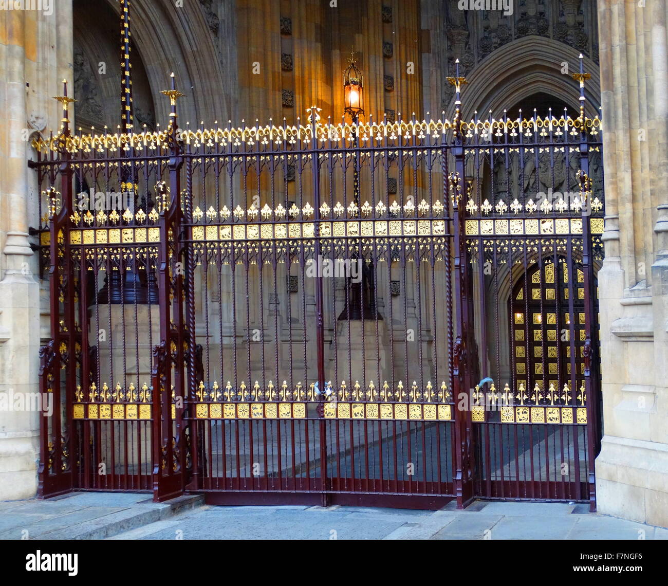 Exterior of Palace of Westminster. The Palace of Westminster is the ...