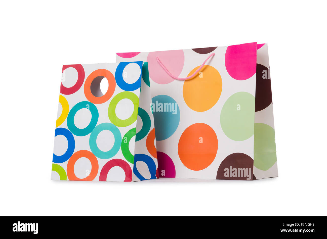 Gift bags isolated on the white background Stock Photo - Alamy