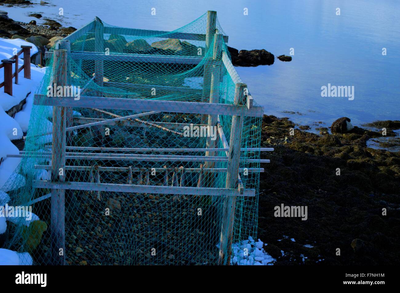 Wood fish drying rack hi-res stock photography and images - Alamy