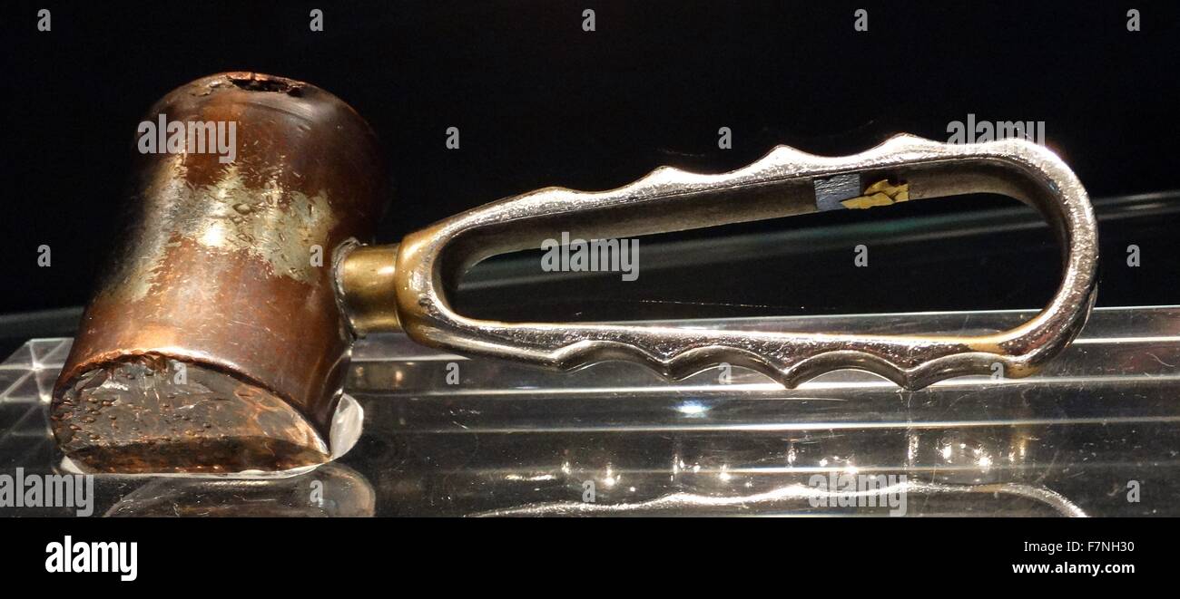 Surgical hammer used in the fitting of hip-replacement. Dated 2014 ...