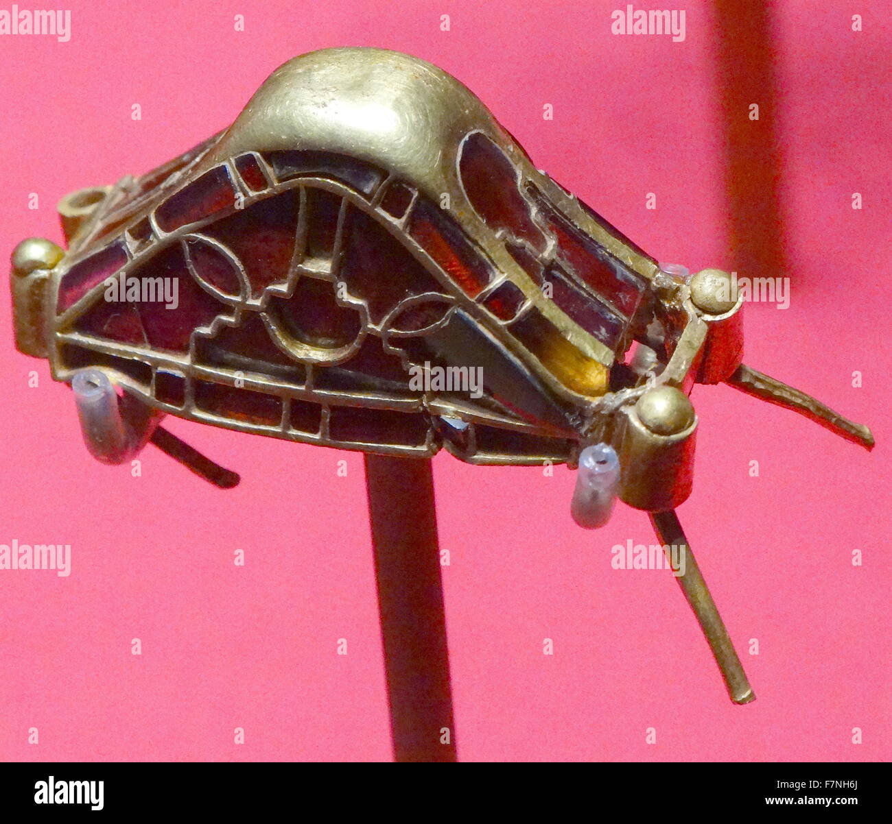 Pommel cap, decorated with cloisonné garnets. from the Staffordshire ...