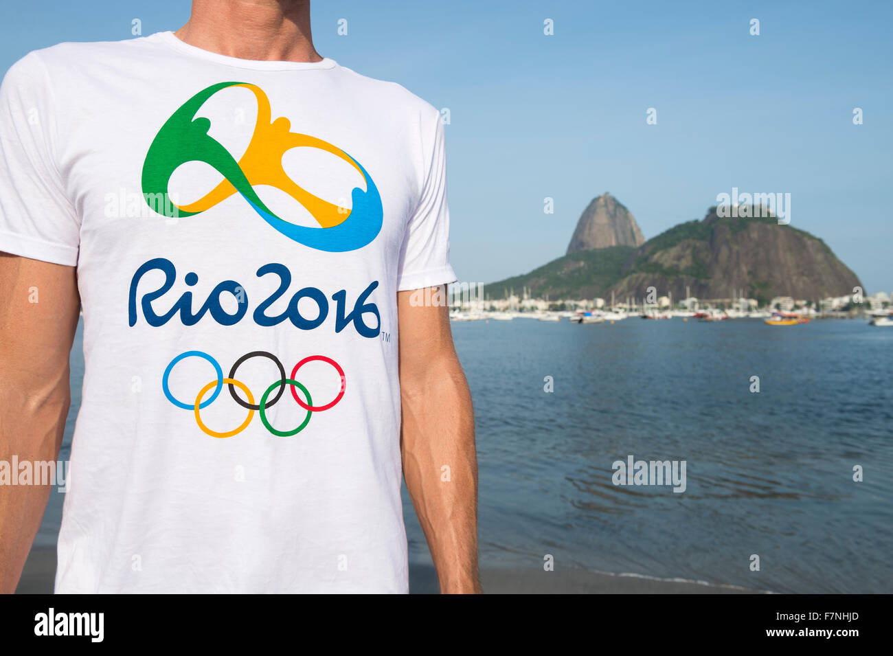 Olympic logo 2016 hi-res stock photography and images - Alamy
