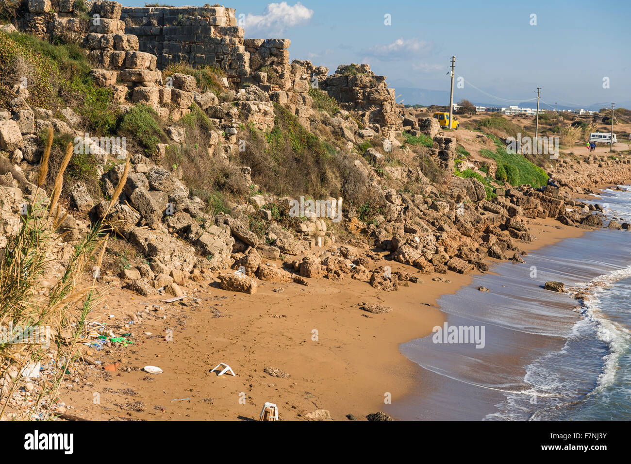 Ruins in Side, Turkey Stock Photo - Alamy