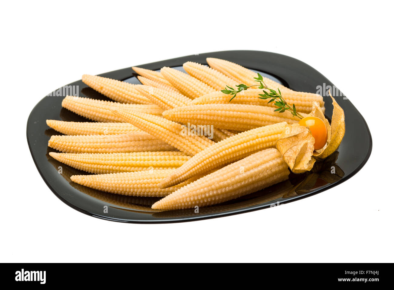 Baby corn isolated Stock Photo - Alamy