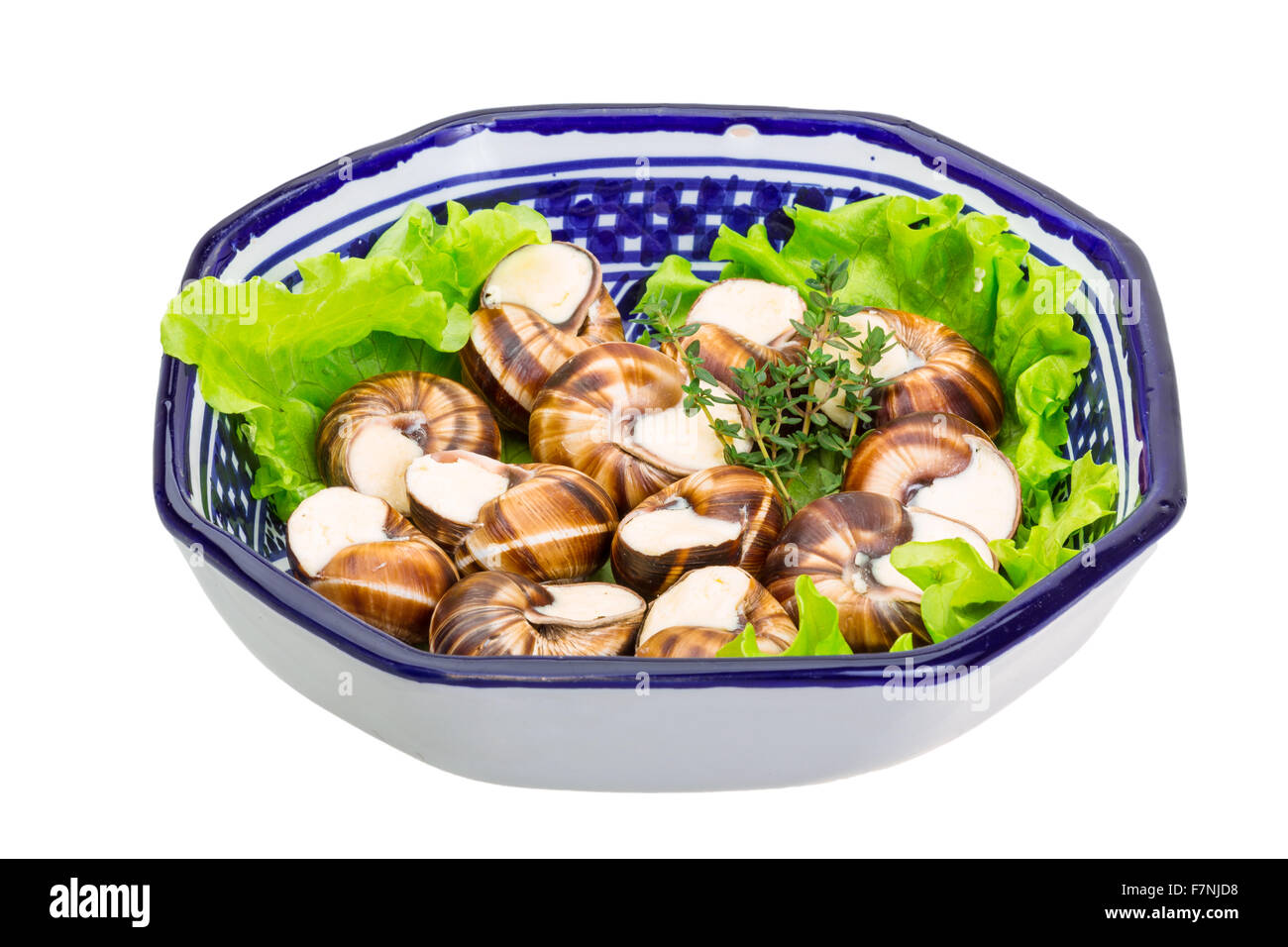 Escargot with cheese sauce Stock Photo - Alamy