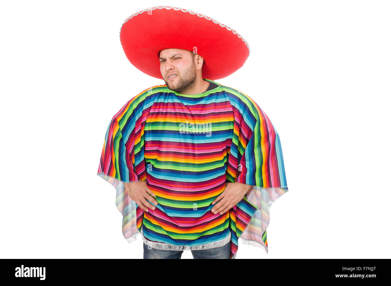 Funny mexican isolated on white Stock Photo - Alamy