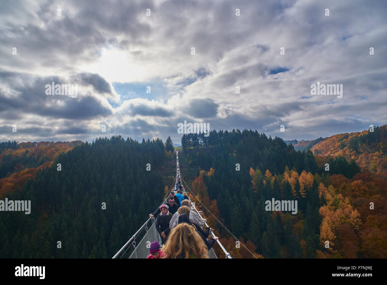 Geierlay footbridge hi-res stock photography and images - Alamy