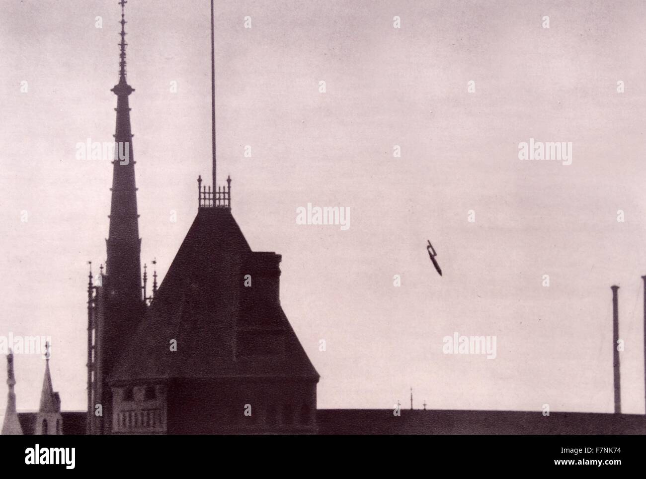 V1 Bomb drops on London in World War Two 1944 Stock Photo - Alamy