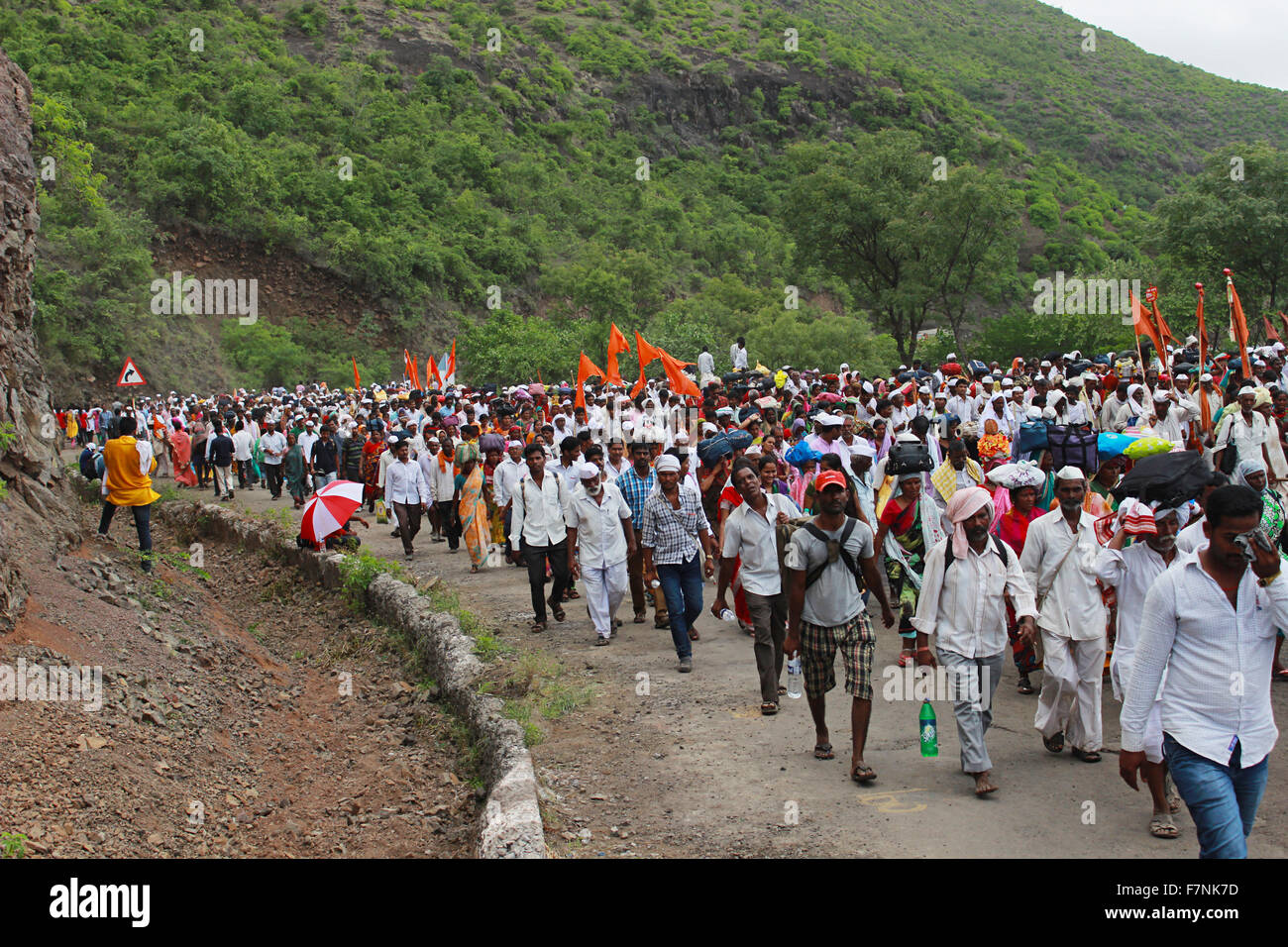 Pandharpur Palkhi At Dive Ghat, Pune, Maharashtra, India Stock Photo ...