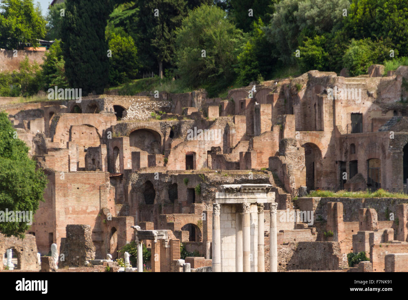 Building ruins and ancient columns in Rome, Italy Stock Photo - Alamy