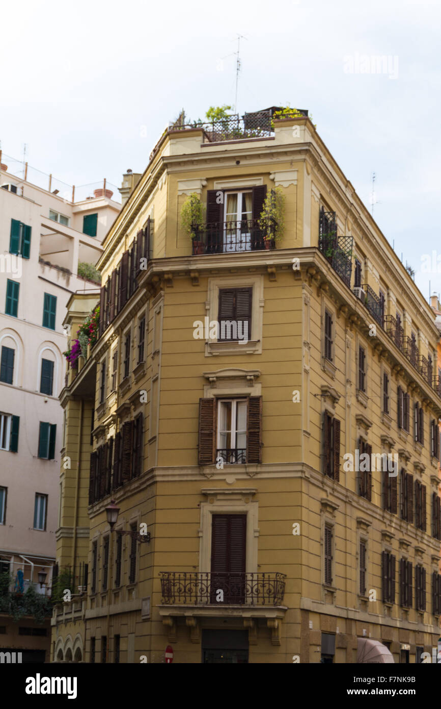 Rome, Italy. Typical architectural details of the old city Stock Photo ...