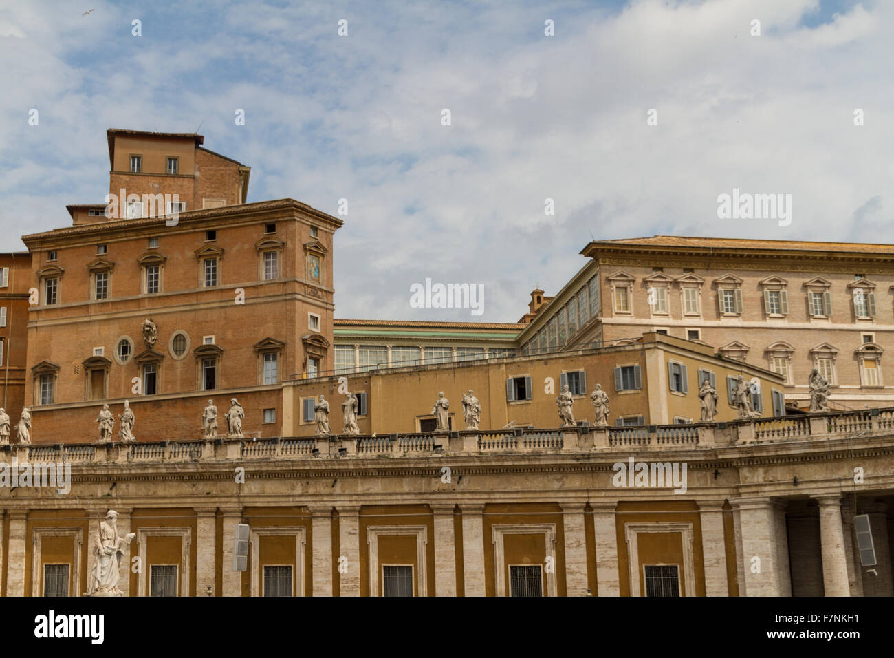 Buildings in Vatican, the Holy See within Rome, Italy. Part of Saint ...