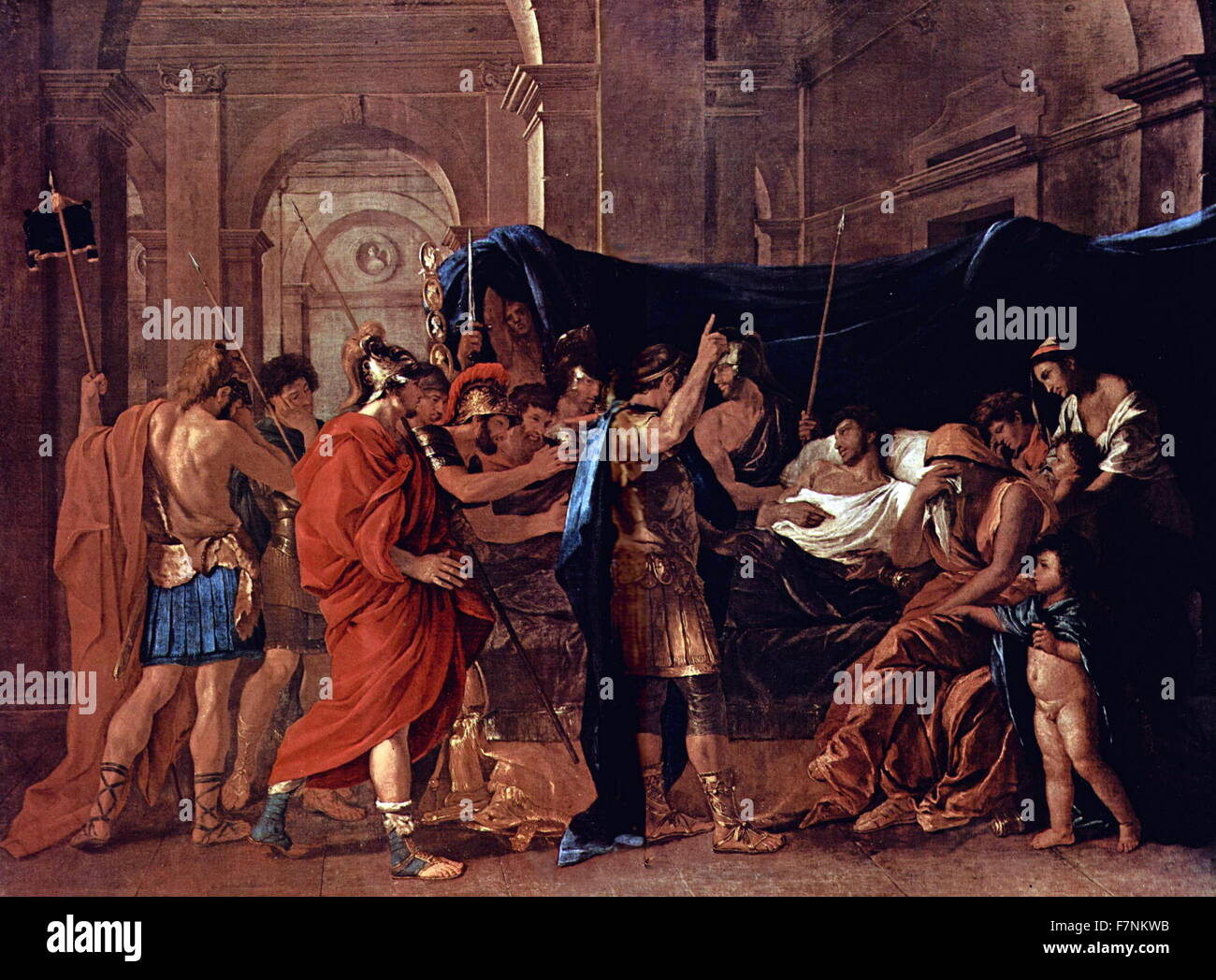 The Death of Germanicus by Nicolas Poussin 1627. Roman general ...