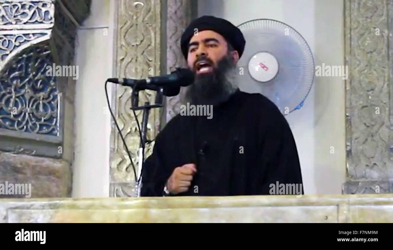 Abu Bakr al-Baghdadi (Amir al-Mu'minin or Caliph Ibrahim), leader of ...