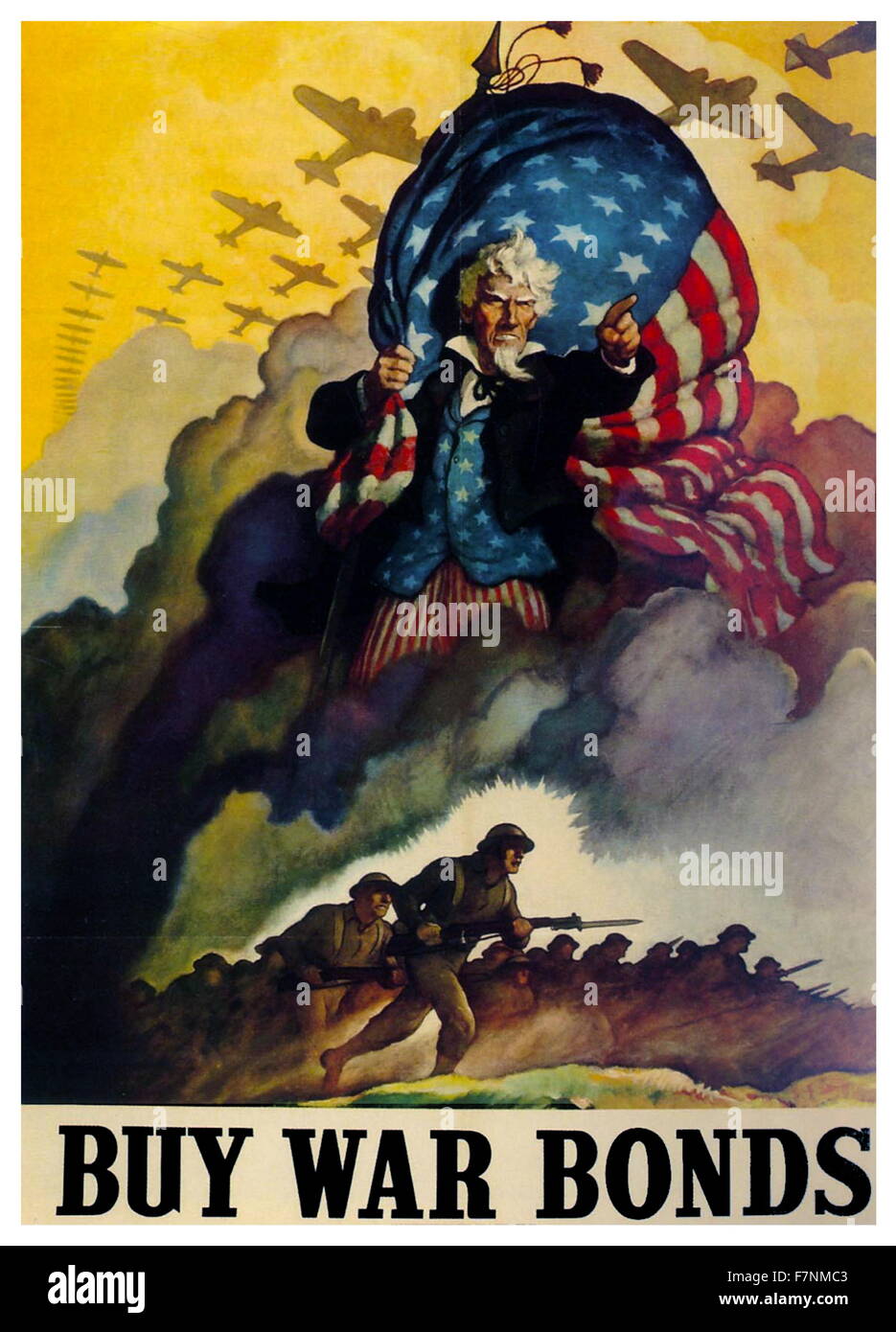 World war two wwii american patriotic poster propaganda hi-res stock ...